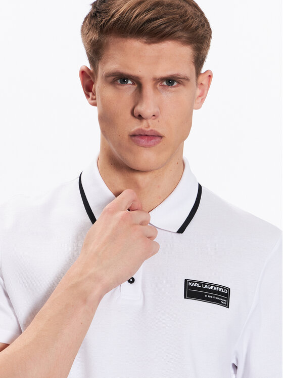 Elegantes Karl Lagerfeld Poloshirt Herren Fotos