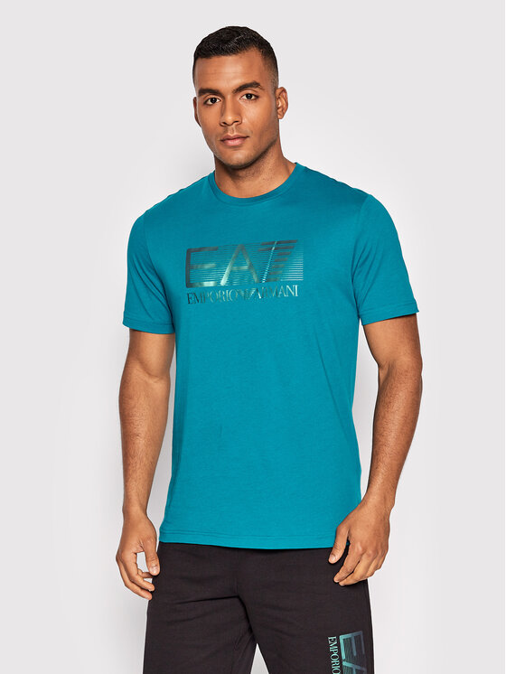 EA7 Emporio Armani T-Shirt 6LPT81 PJM9Z 1572 Blau Regular Fit | Modivo.de