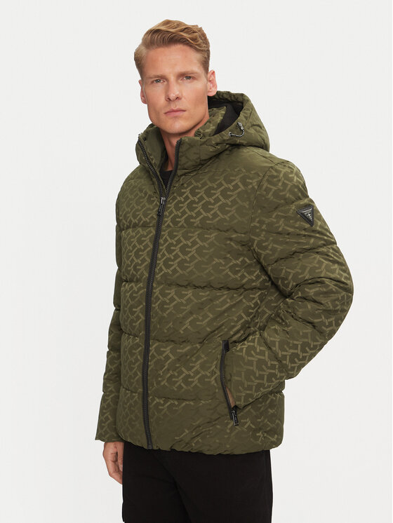 Guess Geacă din puf M4BL42 WG9L2 Verde Regular Fit | Modivo.ro