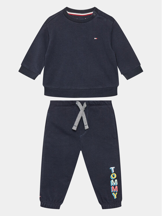 Tommy Hilfiger Dres KN0KN01598 Granatowy Regular Fit | Modivo.pl