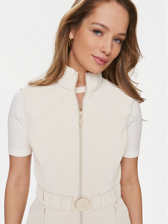 Guess Prsluk Cassandra W4RN21 WFWR0 Écru Regular Fit | Modivo.hr