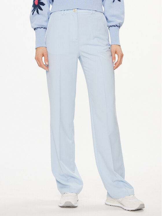 United Colors Of Benetton Medžiaginės kelnės 4RGYDF05O Žydra Regular ...