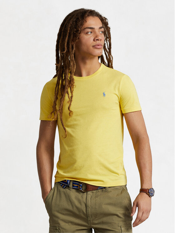Polo Ralph Lauren T-Shirt 710671438358 Gelb Custom Slim Fit | Modivo.de