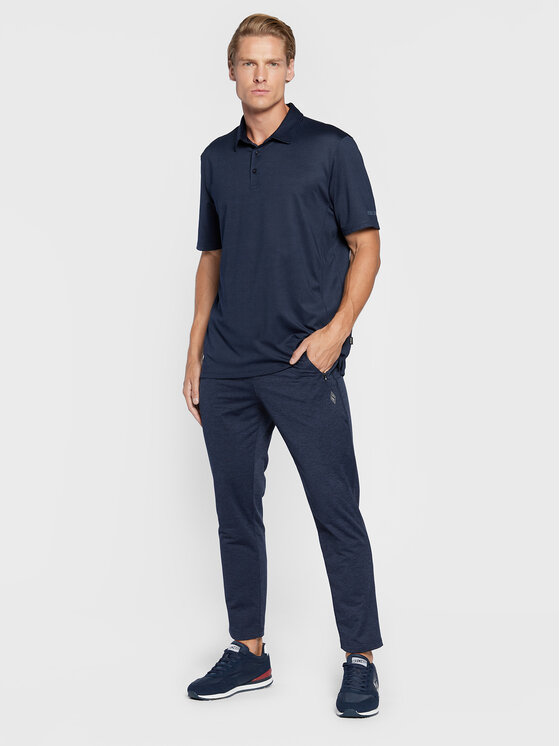 Skechers Pantaloni da tuta Ultra Go M1PT77 Blu scuro Tapered Fit Modivo