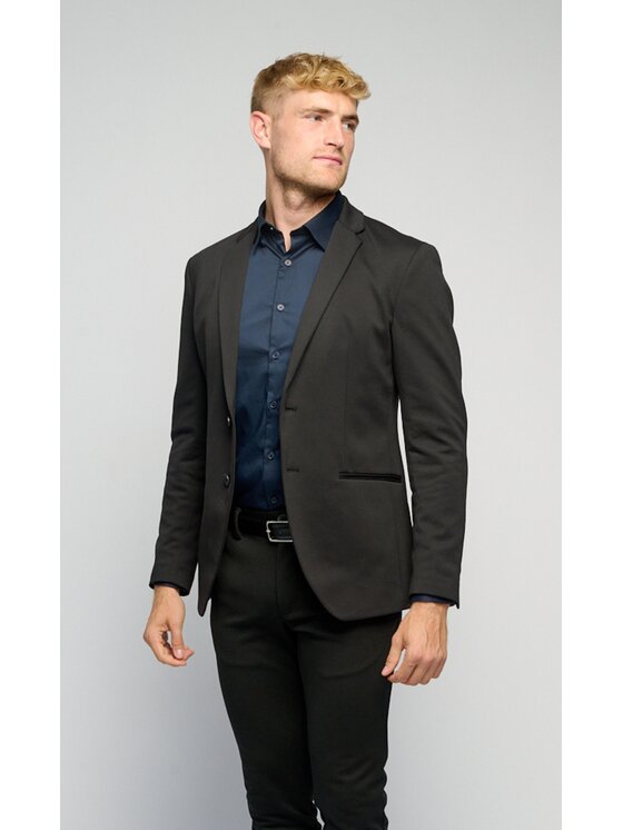 TeeShoppen Koszula 'Perform Collection' Granatowy Regular Fit | Modivo.pl