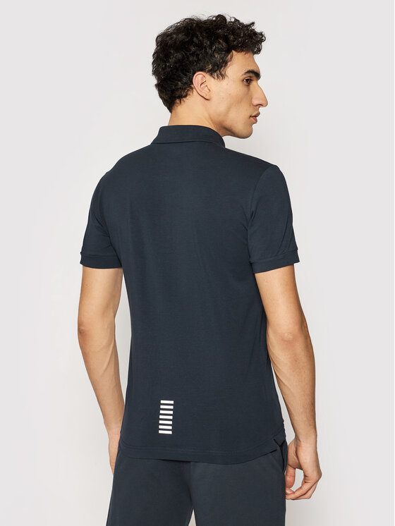 EA7 Emporio Armani Тениска с яка и копчета 8NPF04 PJM5Z 1578 Тъмносин Regular Fit | Modivo.bg