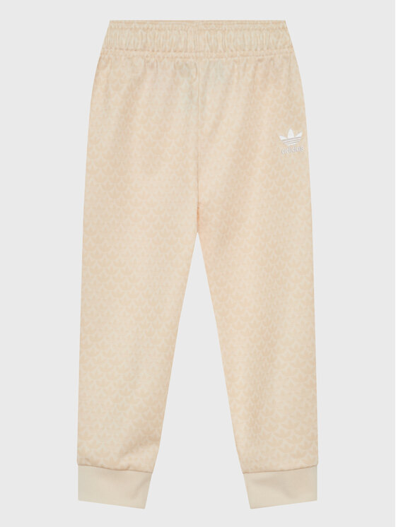 adidas Tuta Monogram Print Tracksuit H62935 Bianco Regular Fit | Modivo.it