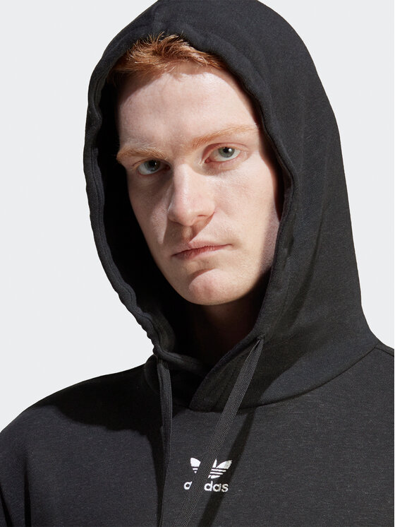 adidas Суитшърт Essentials+ Made With Hemp HR8618 Черен Regular Fit ...