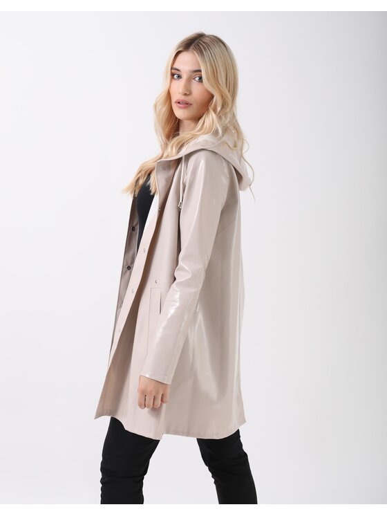 VANNSKJOLD Kurtka przeciwdeszczowa GRACE FLASH Beżowy A-Line Fit ...
