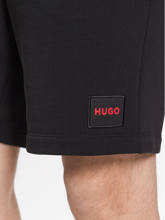 Hugo Szorty sportowe 50466196 Czarny Regular Fit | Modivo.pl
