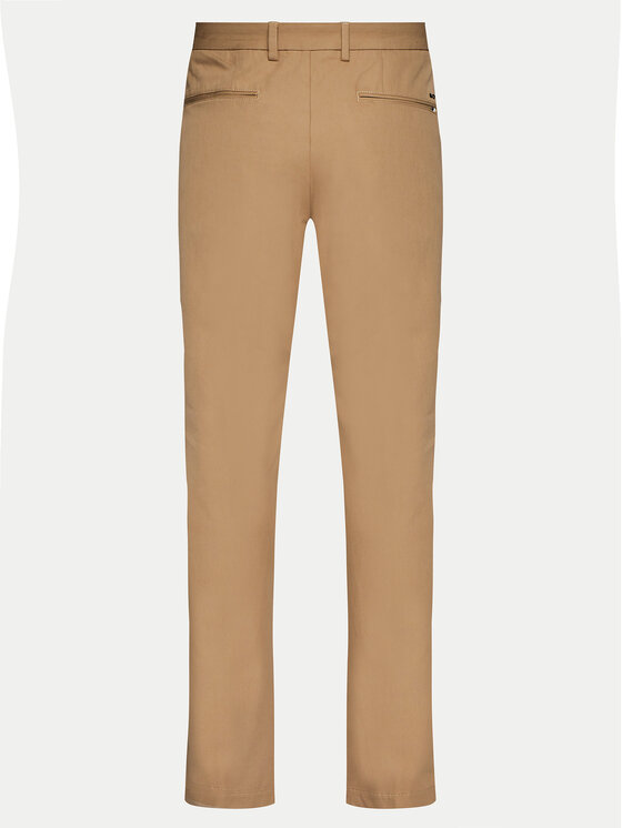 Boss Spodnie materiałowe Kaito1_T 50487754 Beżowy Slim Fit | Modivo.pl