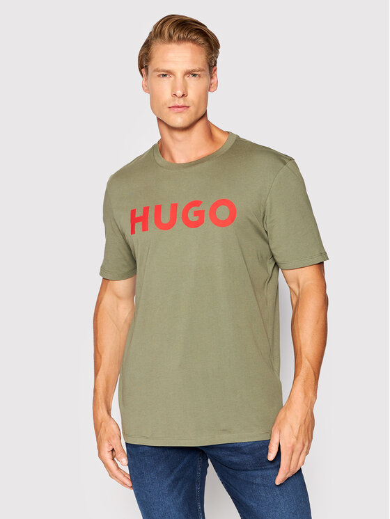 Hugo T-shirt Dulivio 50467556 Vert Regular Fit | Modivo.fr