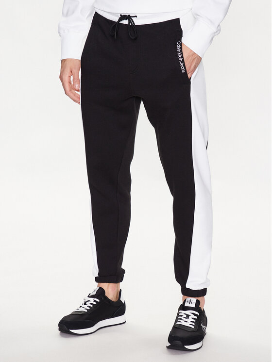 Calvin Klein Jeans Spodnie Dresowe J30j323155 Czarny Regular Fit