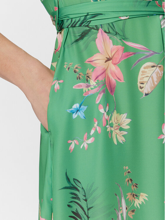 Replay Rochie tip cămașă W9561.000.73980 Verde Regular Fit | Modivo.ro