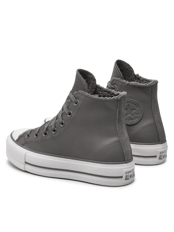 Converse Trampki Chuck Taylor All Star Lift A05511C Szary | Modivo.pl