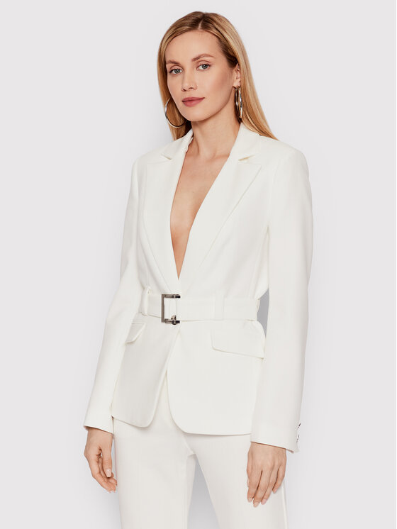 Morgan Σακάκι 221-VEVAL.F Λευκό Regular Fit | Modivo.gr