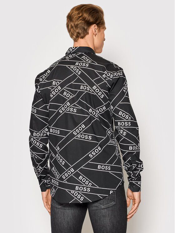 Boss Риза Ronni 50464071 Черен Slim Fit | Modivo.bg