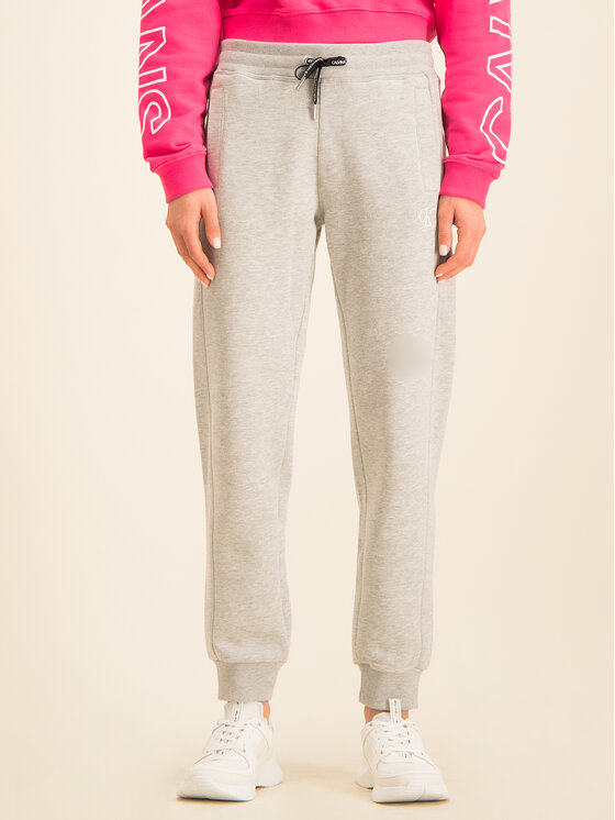 Calvin Klein Jeans Spodnie Dresowe Blend Fleece J20j212872 Szary