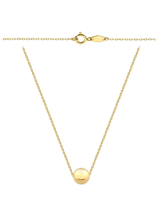 Fugart Naszyjnik Naszyjnik złoty gładka kulka 50cm FUG3-17-N00402-2 ...