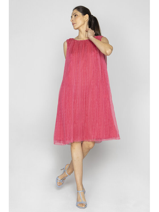 Deni Cler Milano Sukienka koktajlowa W-DC-3081-E2-S5-33-1 Różowy Loose ...