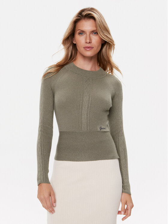 Guess Džemper W3BR41 Z3940 Smeđa Slim Fit | Modivo.hr