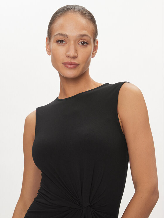 Edited Sukienka dzianinowa Katima Czarny Standard Fit | Modivo.pl