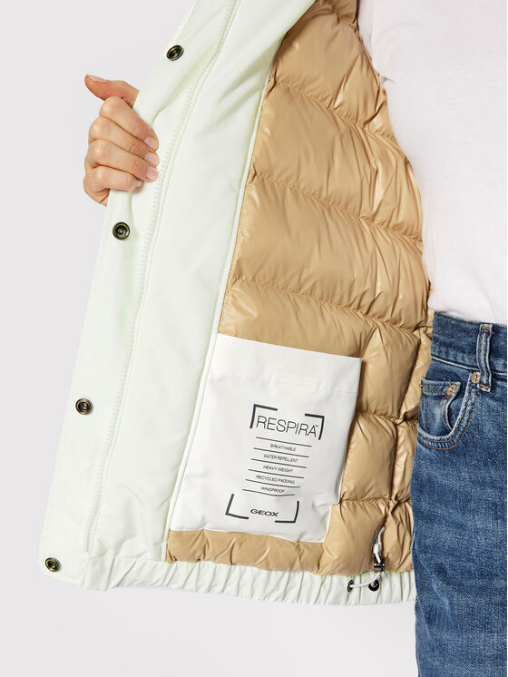 Geox Zimní bunda Carum W1429L T2877 F1499 Bílá Regular Fit | Modivo.cz