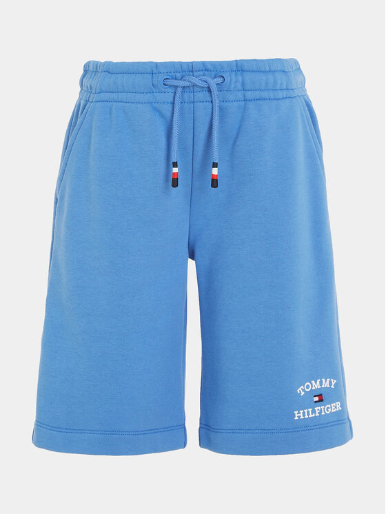 Tommy Hilfiger Sportshorts Th Logo KB0KB08841 Blau Regular Fit Modivo