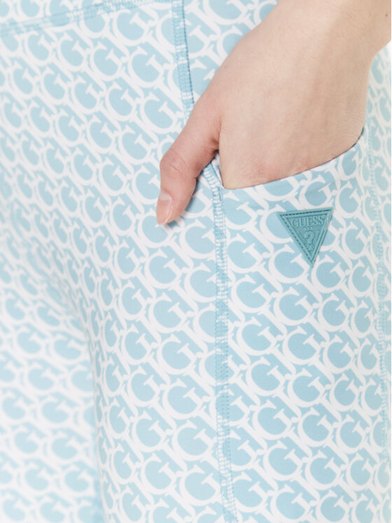 Guess Legíny V3GB02 MC03W Světle modrá Slim Fit | Modivo.cz