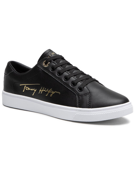 Tommy Hilfiger Sneakers Th Signature Cupsole Sneaker FW0FW05543 Schwarz Modivo