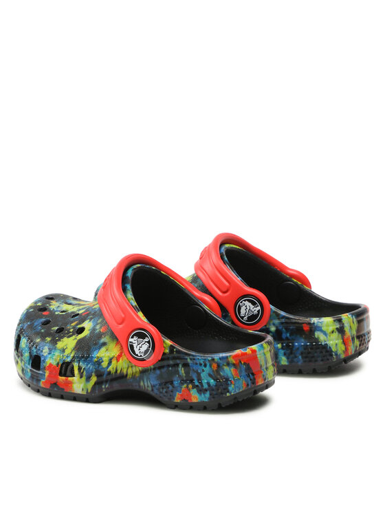 Crocs Klapki Classic Tie Dye Graphic Clog T 206994 Kolorowy | Modivo.pl