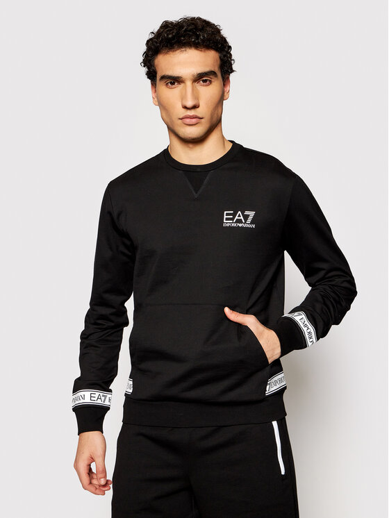EA7 Emporio Armani Bluza 3KPM22 PJ05Z 1200 Czarny Regular Fit | Modivo.pl