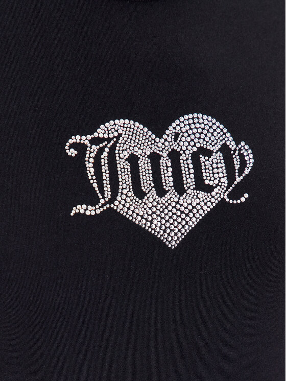 Juicy Couture T-Shirt Haylee JCMCT223256 Czarny Regular Fit | Modivo.pl