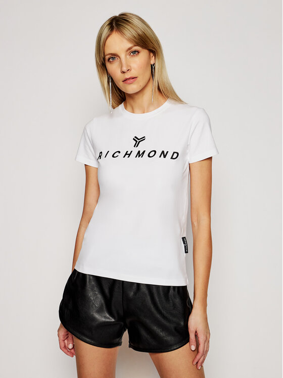 John Richmond Marškinėliai Katya UWP21018TS Balta Regular Fit | Modivo.lt