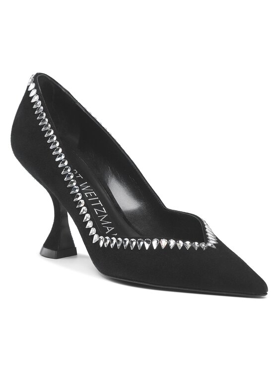 Stuart Weitzman Lodičky Gemcut Xcurve 85 Pum SD143 Černá | Modivo.cz