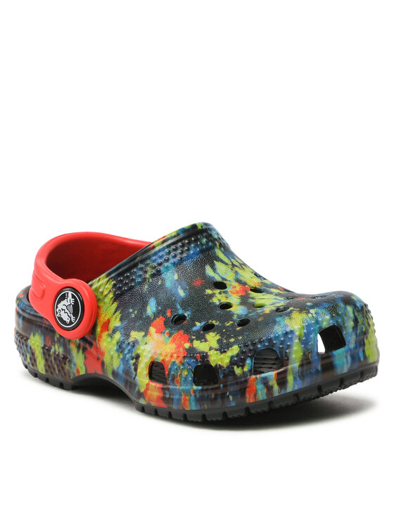 Crocs Klapki Classic Tie Dye Graphic Clog T 206994 Kolorowy | Modivo.pl