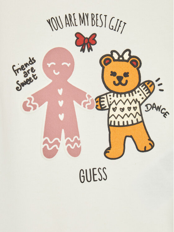 Guess Set body, hlače i prsluk S2BG07 K7Q50 Crvena Regular Fit | Modivo.hr