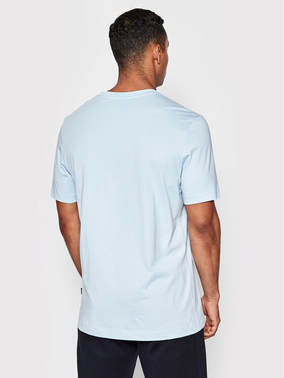 Boss T-Shirt Thompson 01 50468347 Błękitny Regular Fit | Modivo.pl
