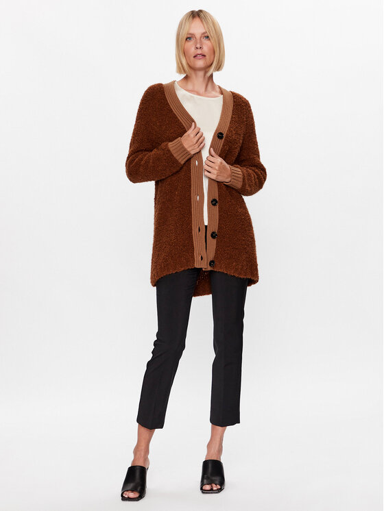 Weekend Max Mara Kardigán Enfasi 23531601 Hnedá Regular Fit | Modivo.sk