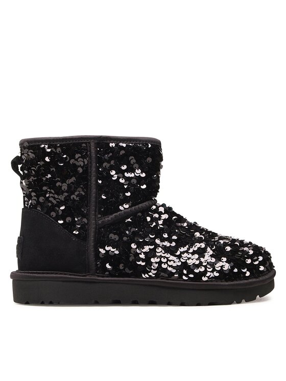 Ugg Апрески W Classic Mini Chunky Sequin 1130602 Черен | Modivo.bg