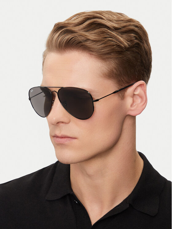Ray Ban Okulary przeciws oneczne Aviator 0RB3825 002 B1 Czarny Modivo.pl