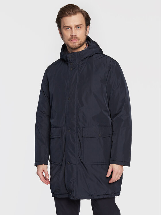 Sisley Übergangsjacke 256ASN015 Dunkelblau Regular Fit | Modivo.de