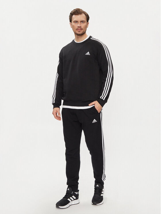 adidas Spodnie dresowe Essentials French Terry Tapered Cuff 3-Stripes ...