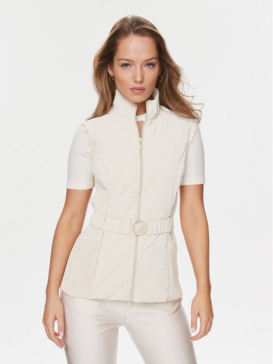 Guess Prsluk Cassandra W4RN21 WFWR0 Écru Regular Fit | Modivo.hr