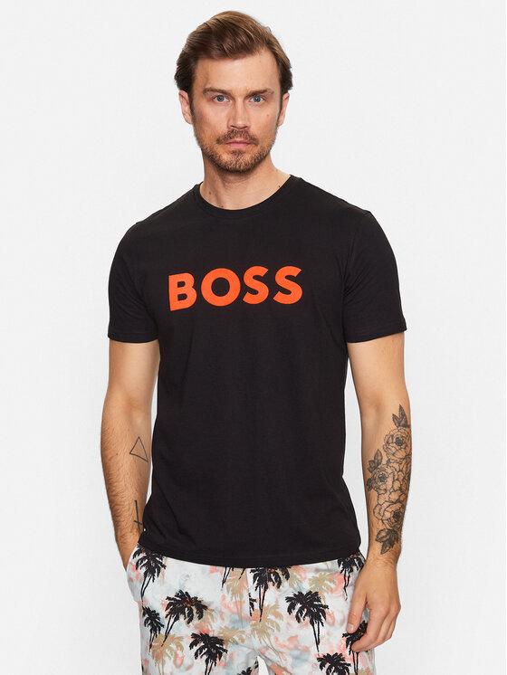 Boss T-Shirt 50481923 Czarny Regular Fit | Modivo.pl
