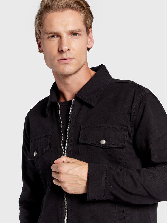 Brave Soul Kurtka przejściowa MJK-HARRY Czarny Regular Fit | Modivo.pl