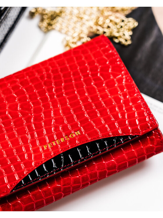 Peterson Mały Portfel Damski PTN MC-445-2114 R-B Czerwony | Modivo.pl