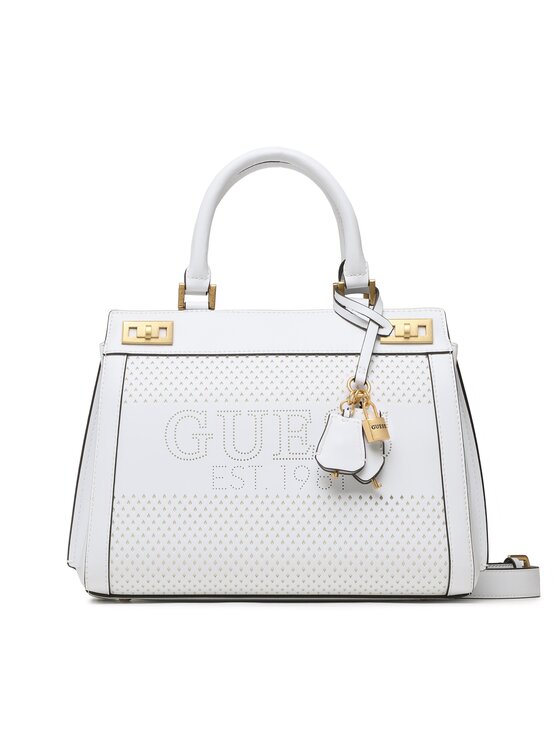 Guess Дамска чанта Katey Perf (WH) HWWH87 69260 Бял | Modivo.bg