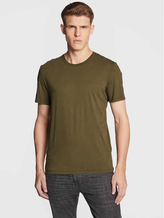 American Vintage T-Shirt Decatur MDEC1H22 Zielony Regular Fit | Modivo.pl