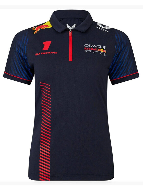 Red Bull Racing Polo Max Verstappen Granatowy Regular Fit | Modivo.pl